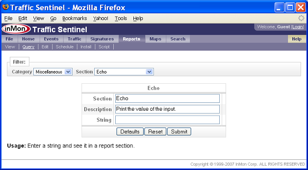InMon Support: チュートリアル: Creating Report Templates